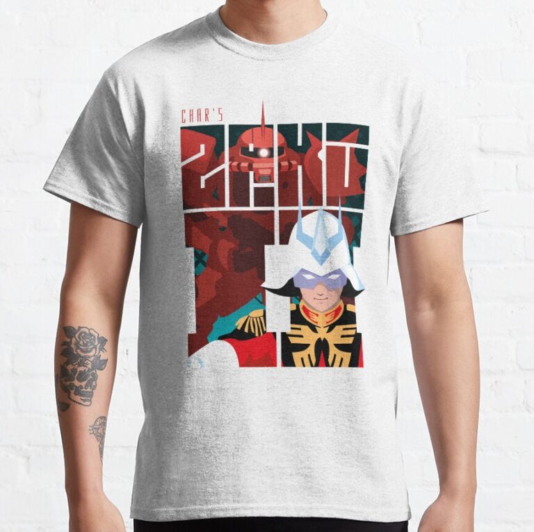 Char's Zaku Font Gundam T-Shirt - Gundam Merch